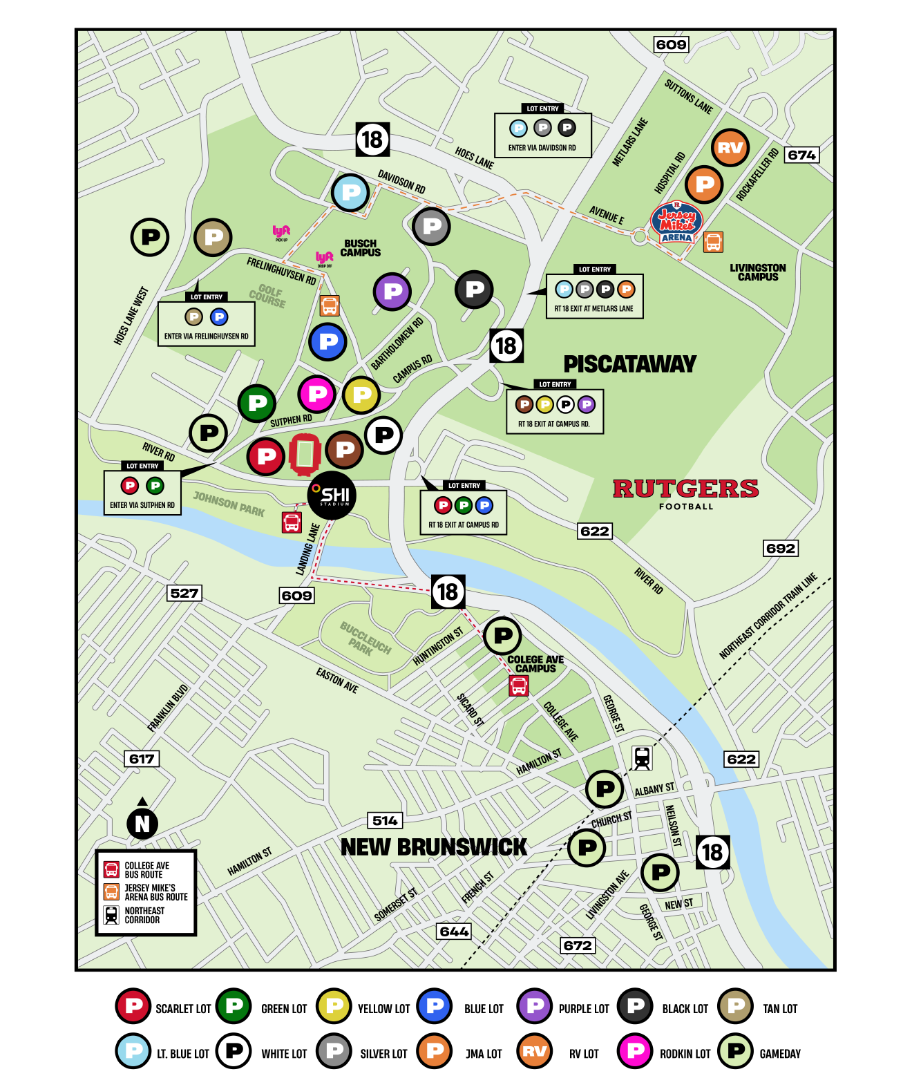 Parking Lot Directions